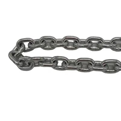 China Welded Galvanized Carbon Steel Short Link Chain for Marine Anchor Lifting Equipment for sale