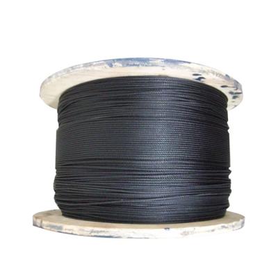 China Blackened Galvanized Aircraft Cable 7x7 7x19 Steel Wire Rope for Stage and Movies for sale