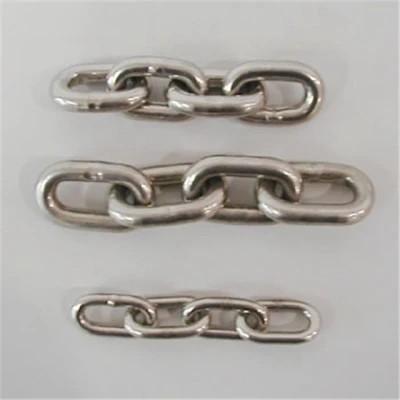 China 8mm 316 Stainless Steel Link Chain for Transmission in Chemical Industry and Durable for sale