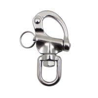 China Marine Grade Stainless Steel Swivel Snap Shackle with Polished Surface and Durability for sale