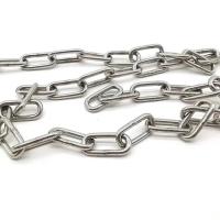 China Self Color Finish Steel Link Chain Stainless Steel Welded Link Chain SUS 316 304 for sale