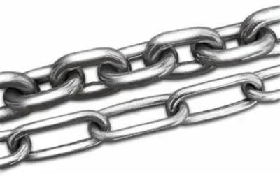 China Self Color Finish Steel Link Chain Stainless Steel Welded Link Chain SUS 316 304 for sale