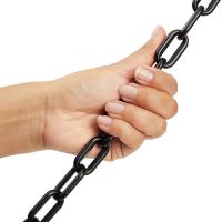 China Black Plastic Barrier Chain Customizable for Weatherproof Protection and Safety for sale