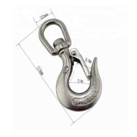 China 316 Stainless Steel Swivel Eye Crane Hook for Heavy Duty Marine Water Treatment Needs for sale