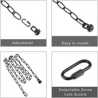 China Secure Black Coated Chandelier Chain with Adjustable Length and Easy-to- Connecting Lock for sale