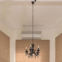 China Secure Black Coated Chandelier Chain with Adjustable Length and Easy-to- Connecting Lock for sale