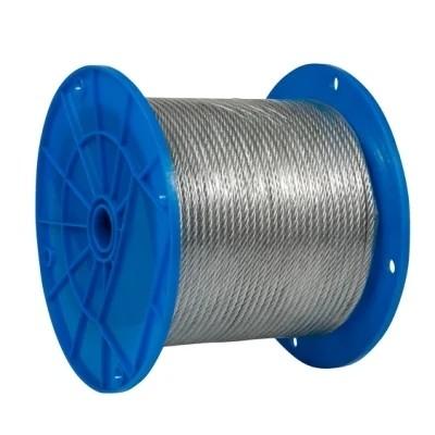China 15xK7 Galvanized Lifting Wire Rope Steel Cable with Impact Resistance and AiSi Standard for sale