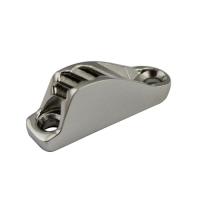 China Finish Polish Heavy Duty Stainless Steel Mini Boat Sailing Wire Rope Clamp Cleat for sale