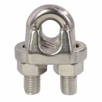 China Silvery Hot Dipped Galvanized Carbon Steel US Type Wire Rope Clip Cleat for Lifting for sale