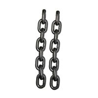 China G80 8mm Iron Chain for Hoist Blacken Lifting Chain Test Load 48kN Working Load Limit 2t for sale