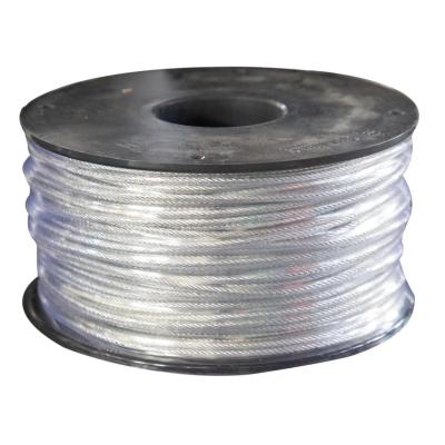 China Strong PVC Coated 304 Stainless Steel Wire Rope for Clothesline and Traction for sale