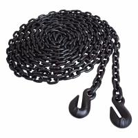 China Black Oxide Finish G80 Lifting Chain with 2t Working Loadlimit and Welding Hooks for sale