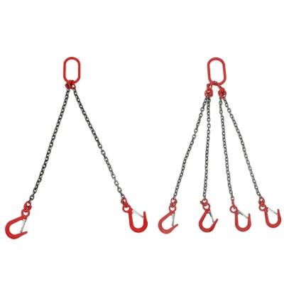 China 2t Working Loadlimit Crane with G80 Chain Sling Hook and Adjustable Hanging Spreader for sale