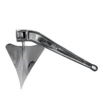 China Silver Plough Style Boat Anchor for Marine Hardware 316 Stainless Steel Material for sale