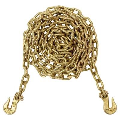 China Nonstandard 3/8''x 20 ft Yellow Zinc G 70 Chain with 3/8