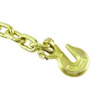 China G70 Transport Galvanized Car Tow Chains Hooks Black Finish Test load 48kN Heavy Duty for sale