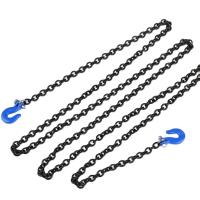 China G70 Transport Galvanized Car Tow Chains Hooks Black Finish Test load 48kN Heavy Duty for sale