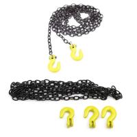 China G70 Transport Galvanized Car Tow Chains Hooks Black Finish Test load 48kN Heavy Duty for sale