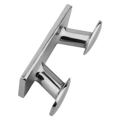 China 316 Stainless Steel Mirror Polished Boat Bollard Marine Mooring Cleat for Boat Docking for sale