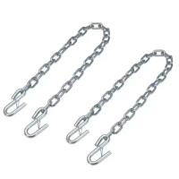 China Blue and White Zinc Coated 5000 lbs Trailer Safety Chain with Customizable Options for sale