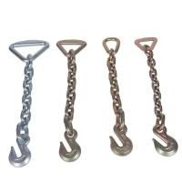 China 2t Working Load Limit Ratchet Load Binder with Standard G70 Chain Triangle Ring and Hook for sale