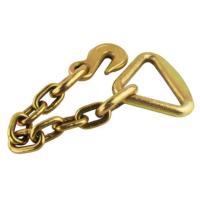 China 2t Working Load Limit Ratchet Load Binder with Standard G70 Chain Triangle Ring and Hook for sale