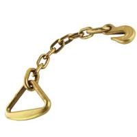 China 2t Working Load Limit Ratchet Load Binder with Standard G70 Chain Triangle Ring and Hook for sale