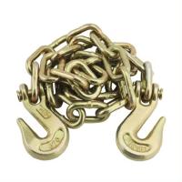 China Diameter 8mm G70 Trailer Safety Chains With Clevis Grab Hooks For Cargo Control for sale