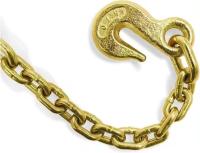 China Diameter 8mm G70 Trailer Safety Chain With Clevis Grab Hook for sale