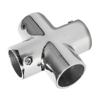 China AISI316 Stainless Steel 90 Degree Cross Tee Connector for Marine Hardware Rail Connection for sale