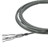 China Galvanized Stainless Steel Wire Rope 7x7 Construction with 1.2mm-16mm Diameter for Industrial Use for sale