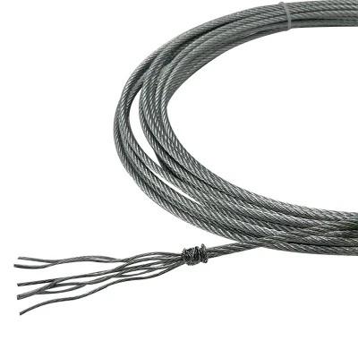 China Galvanized Stainless Steel Wire Rope 7x7 Construction with 1.2mm-16mm Diameter for Industrial Use for sale