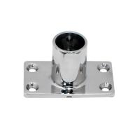 China Marine Hardware Fittings Stainless Steel Stanchion Base Round Pipe Bases 30 Degree for sale
