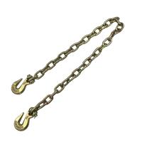 China Galvanized G70 Binder Steel Link Chain Forged Clevis Grab Hooks 20Mn2 Metal Link Chain for sale