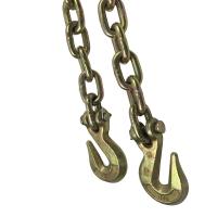 China Galvanized G70 Binder Steel Link Chain Forged Clevis Grab Hooks for sale
