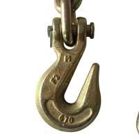 China Galvanized G70 Binder Steel Link Chain Forged Clevis Grab Hooks for sale