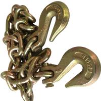 China 2t Working Load Limit Zinc Plated G70 Binder Chain With 2 Clevis Grab Hook Guaranteed for sale