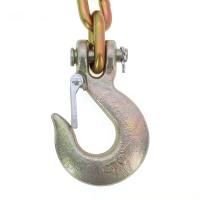 China 3/8 G70 Chain Tow Flatbed Truck Trailer Chain Tie Down with Welded Transport Chain End for sale