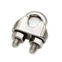 China Stainless Steel Wire Rope Clip DIN741 Fasteners for Rigging Hardware Applications for sale