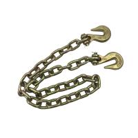 China 5/16''x 18' Yellow Zinc G70 Transport Chain With Clevis Hook for Blacken Finished for sale