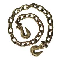 China 5/16''x 18' Yellow Zinc G70 Transport Chain With Clevis Hook for sale