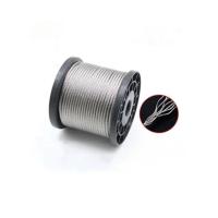 China 1x12 7x7 7x19 4mm 5mm 6mm 8mm 10mm A2 A4 304 316 Aircraft Stainless Steel Wire Rope for sale
