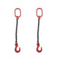 China Grade 80 Adjustable G80 6mm Single Leg Chain Sling for Lifting Diameter 8mm for sale