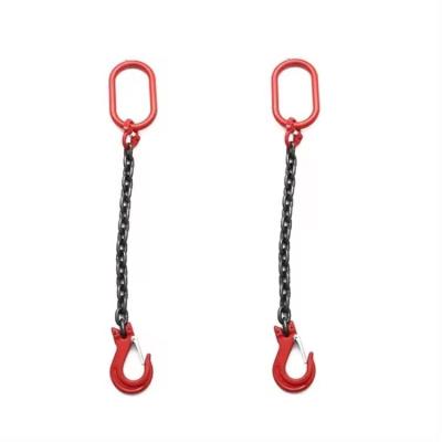China Grade 80 Adjustable G80 6mm Single Leg Chain Sling for Lifting Diameter 8mm for sale