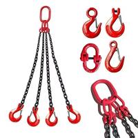China Double Hook Four Hook Sling Ring Lifting Chain Sling for Heavy-Duty Construction for sale