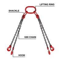 China Double Hook Four Hook Sling Ring Lifting Chain Sling for Heavy-Duty Construction for sale