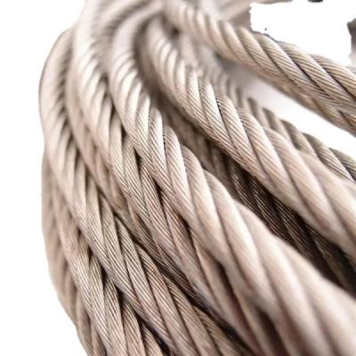 China Marine Grade Offshore INOX V4A SS304 316 Steel Wire Rope Diameter 3-48 mm Grade Steel for sale