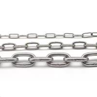 China Blacken Finished Long Link Chain Stainless Steel 316 DIN 763 DIN766 for sale