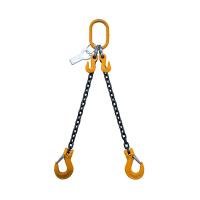 China 40 Ton Load Capacity 20Mn2 Chain Lifting Chain Sling With Master Link 12M Long Double Leg for sale