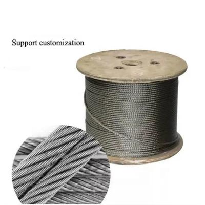 China Galvanized Flexible Steel Wire Rope 7X19 6x19 FC IWRC for Marine/Architectural/Oil Gas for sale
